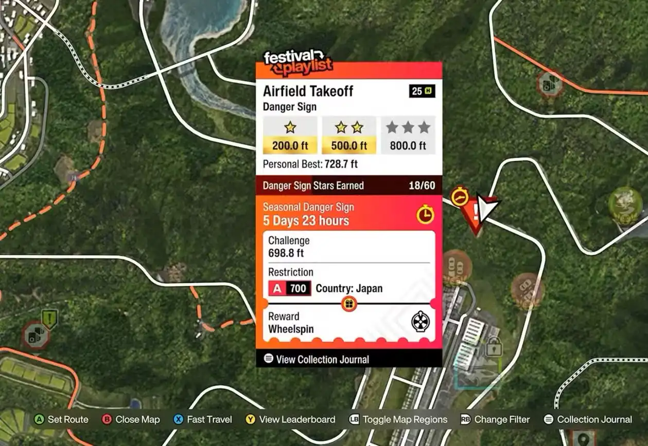 Forza Horizon 6 Airfield Takeoff Danger Sign Guide – Summer Festival ...